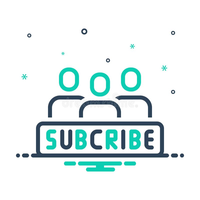 Mix Icon for Subscribers, Recipients and Prospects Stock Vector ...