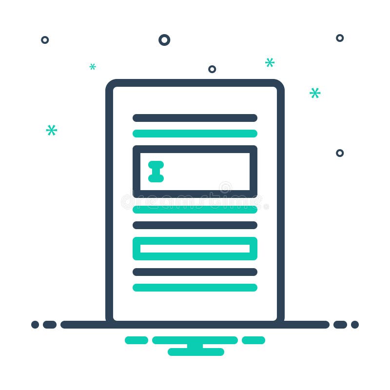 Mix Icon For Subsection Clause And Paragraph Stock Vector