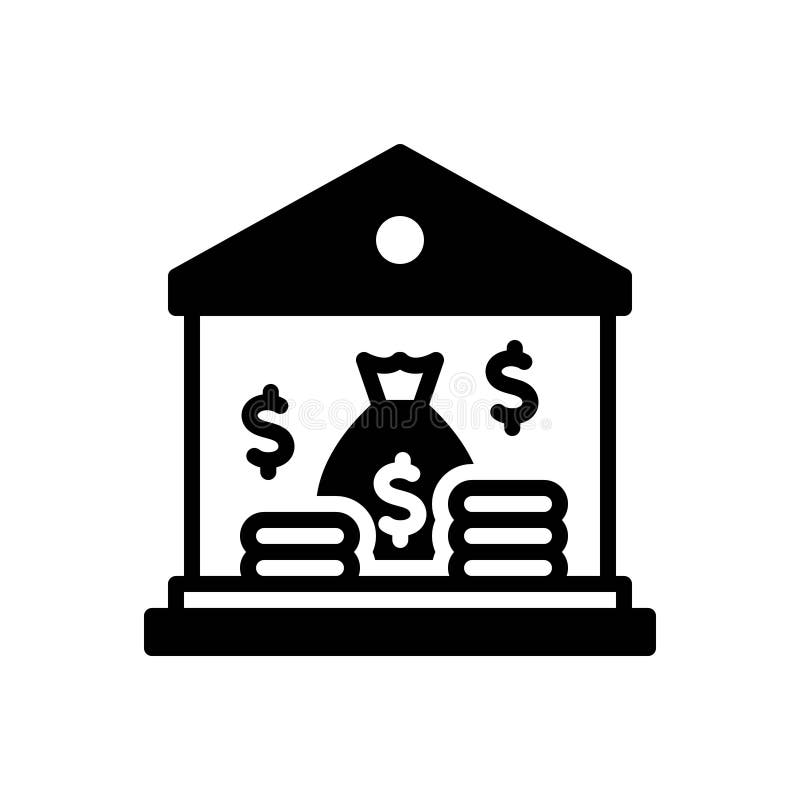 Black Solid Icon for Substantially, Largely and Sufficient Stock Vector ...