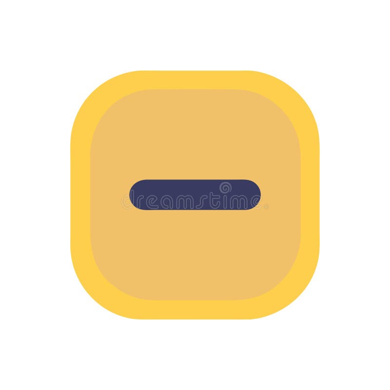 Icon for Subtraction in Math Stock Vector - Illustration of symbol ...