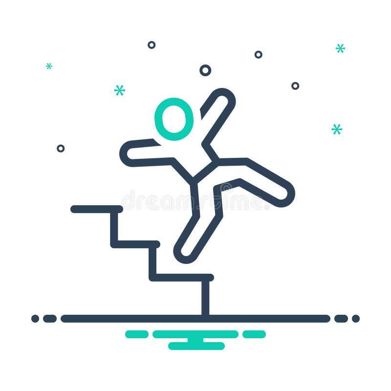 Falling Off Ladder Stock Illustrations – 362 Falling Off Ladder Stock ...