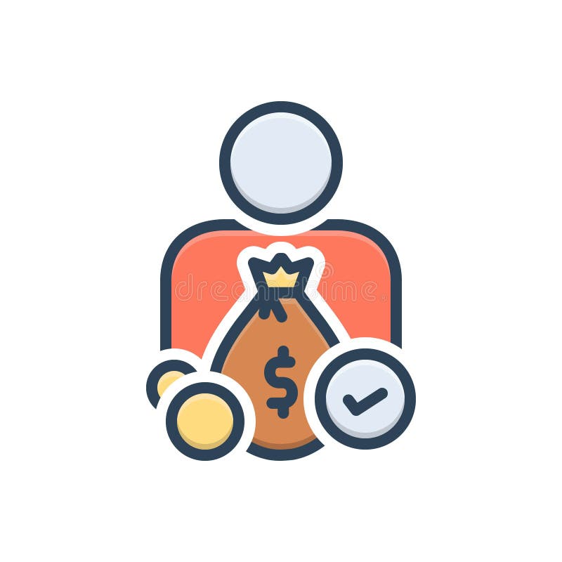 Color Illustration Icon for Sufficient, Adequate and Substantial Stock ...