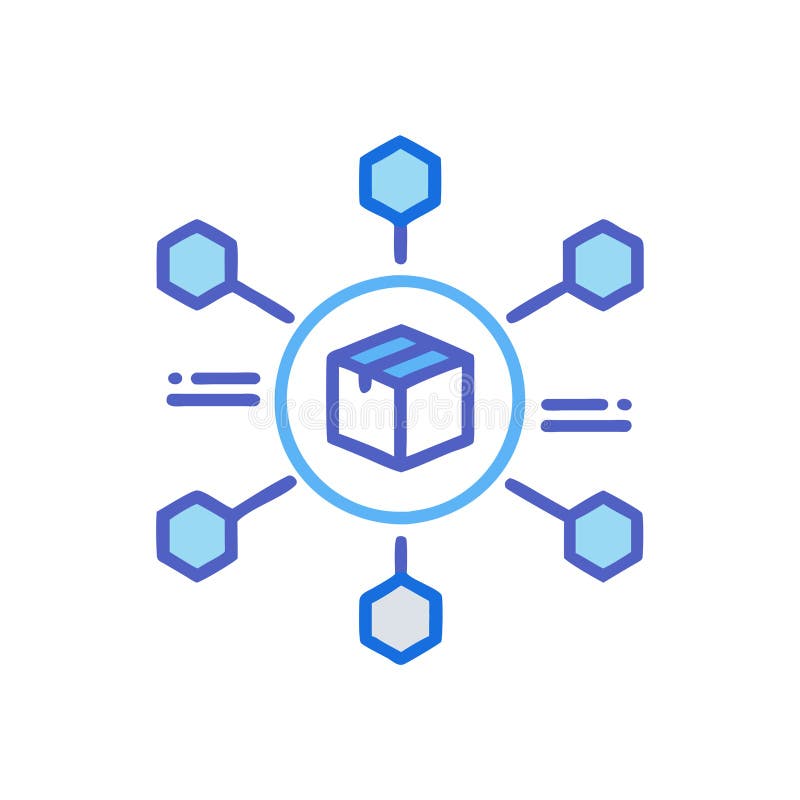 Icon for Supply Chain Solutions Stock Illustration - Illustration of ...