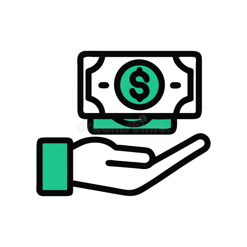 Icon for Support through Financial Contributions Stock Vector ...