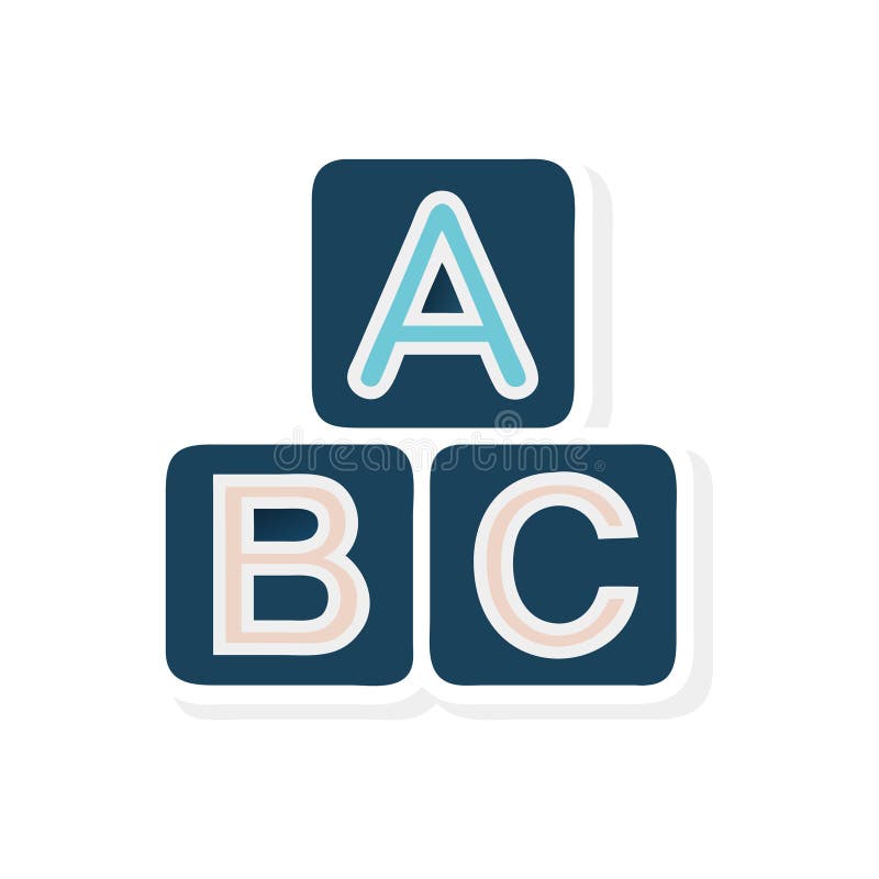 Icon for Alphabet Learning stock vector. Illustration of student ...