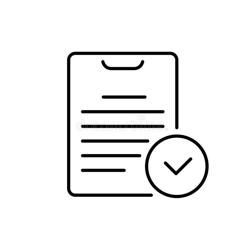 An Icon for a Survey Checklist Purpose, Specifically Designed for ...