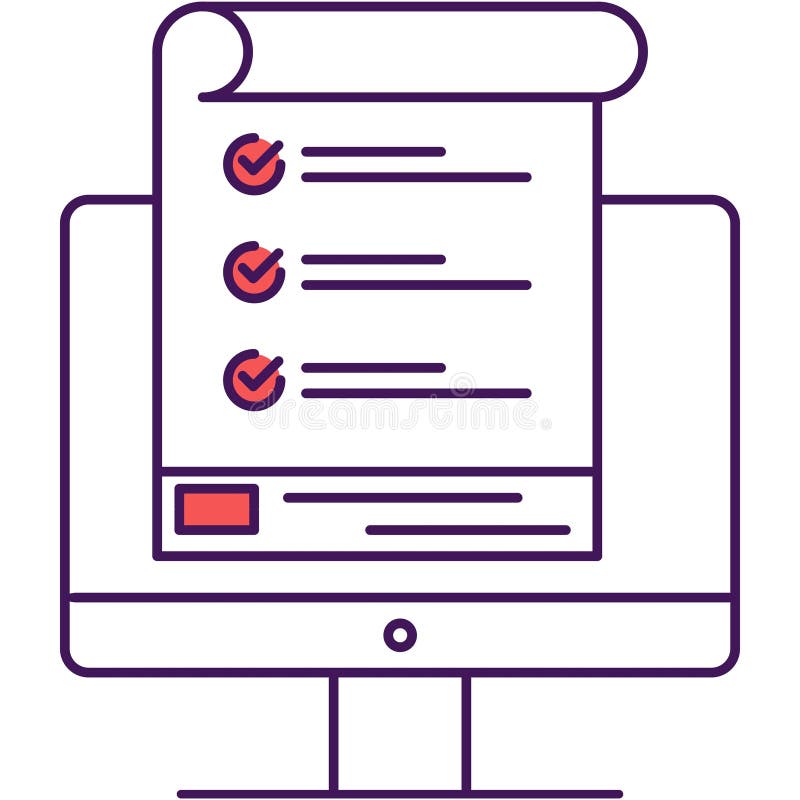 Icon Survey Information, Vector Data Document Form Stock Vector ...