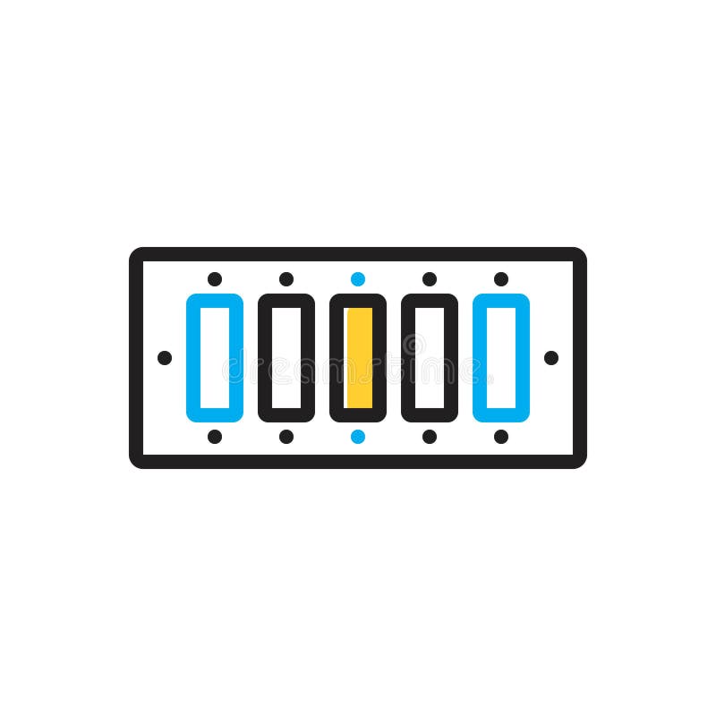 Multi Color Icon for Switch Boxes, Boxes and Electric Stock ...