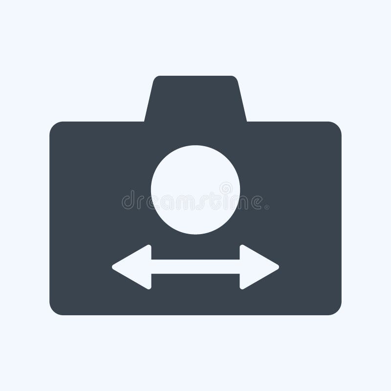 Icon Switch Camera. Suitable for Photo Editing Symbol. Glyph Style ...