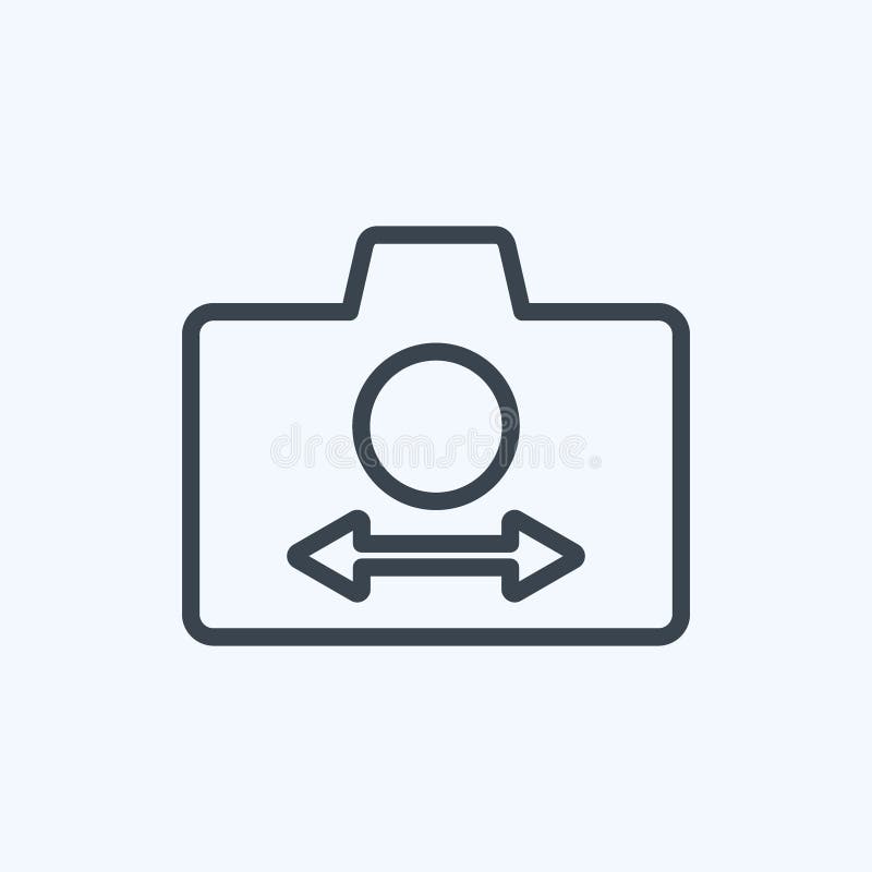 Icon Switch Camera. Suitable for Photo Editing Symbol. Line Style ...