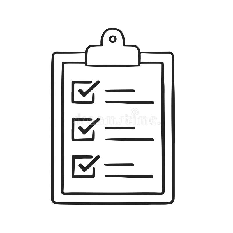 Icon Symbol Checklist, List with Check Marks Stock Vector ...