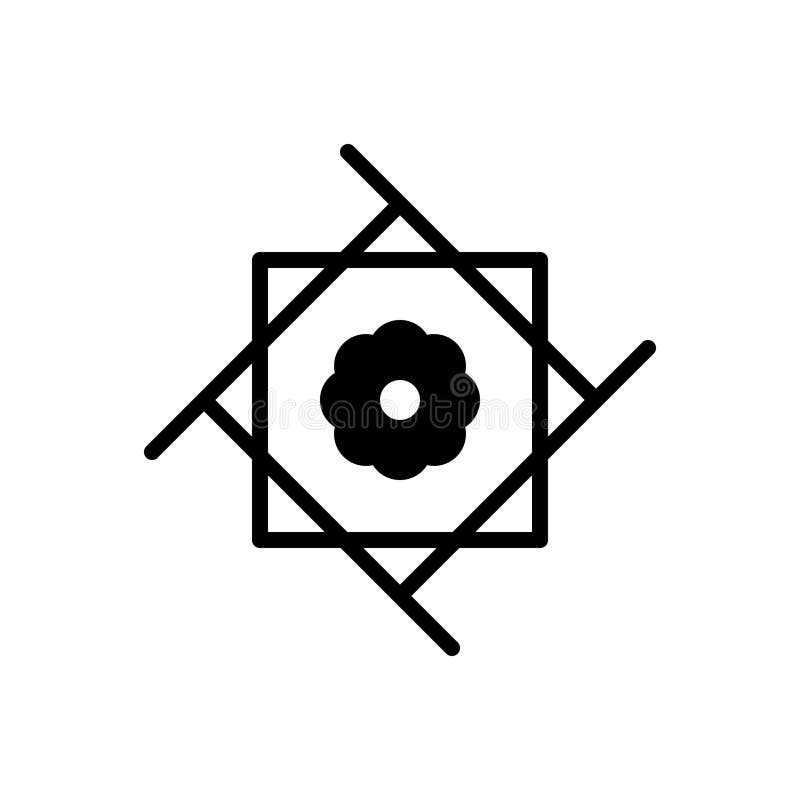 Black Solid Icon for Symbol, Emblem and Ensign Stock Vector ...