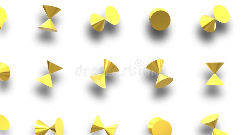 Icon Symbol Gold Loop Animation Background Stock Video - Video of light ...