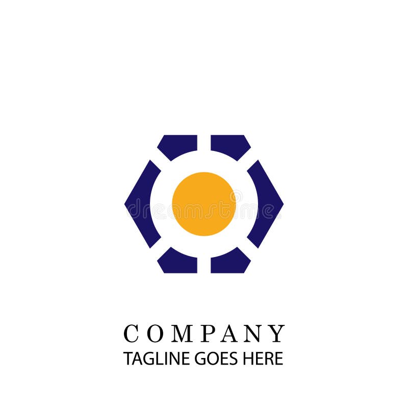 Icon Symbol Tech Round Logo with Simple Colorful Design Concept Stock ...