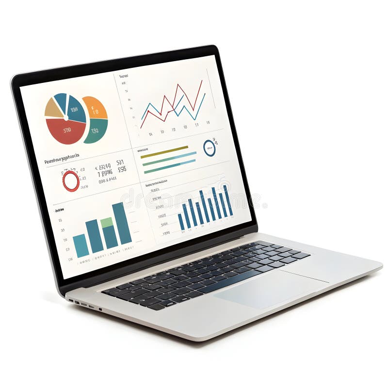 Data Analytics Icon Isolated on White Background Stock Illustration ...