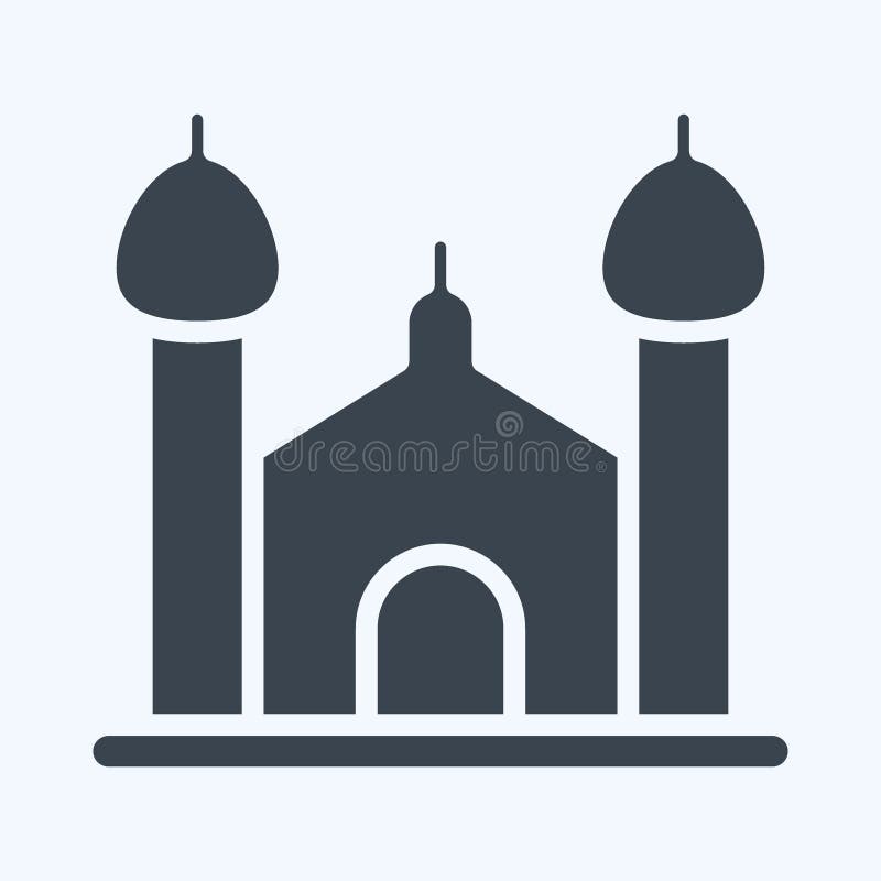 Icon Synagogue. Suitable for Education Symbol. Glyph Style. Simple ...