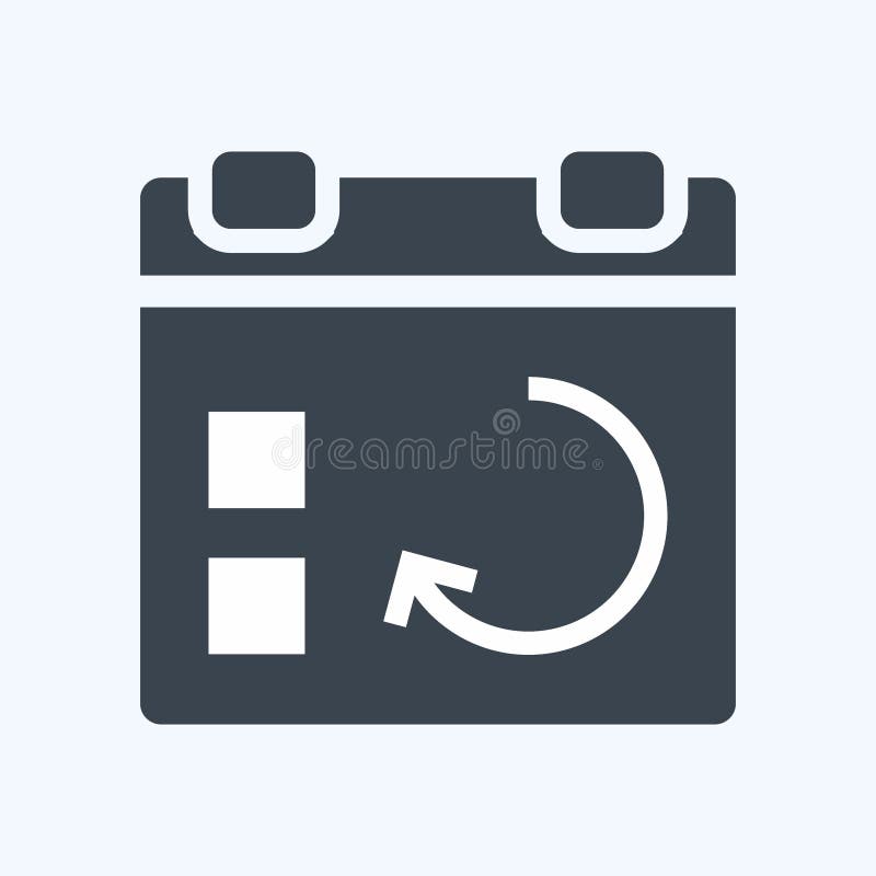 Icon Sync Event. Suitable for User Interface Symbol. Glyph Style ...