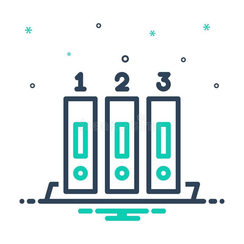 Mix Icon for Systematic, Orderly and Methodical Stock Illustration ...