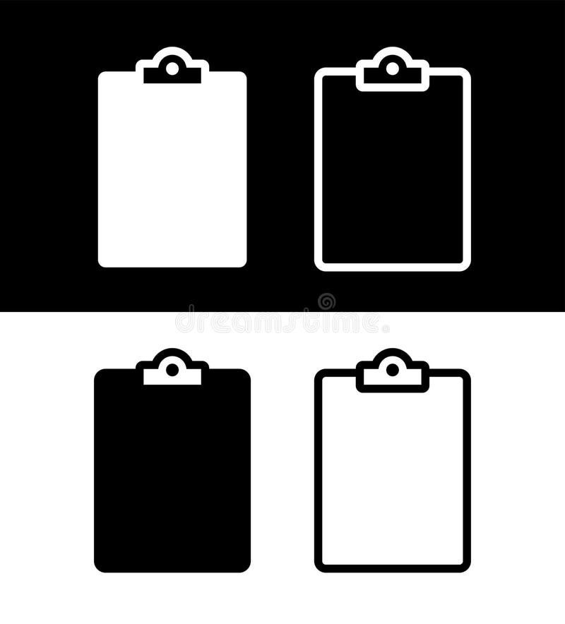 Icon Tablet with Paper Clip. Symbol for Check or Task Tracker. Stock ...