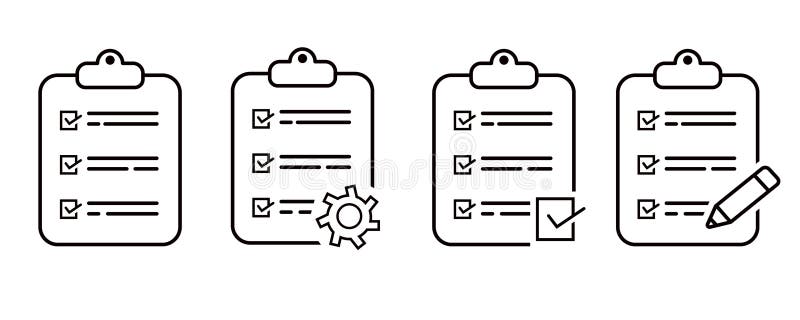 Icon Tablet with Paper Clip. Symbol for Check or Task Tracker. Coach S ...