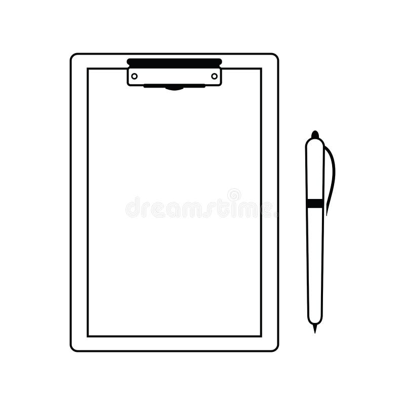 Icon of Tablet and pen stock vector. Illustration of profile - 124236116