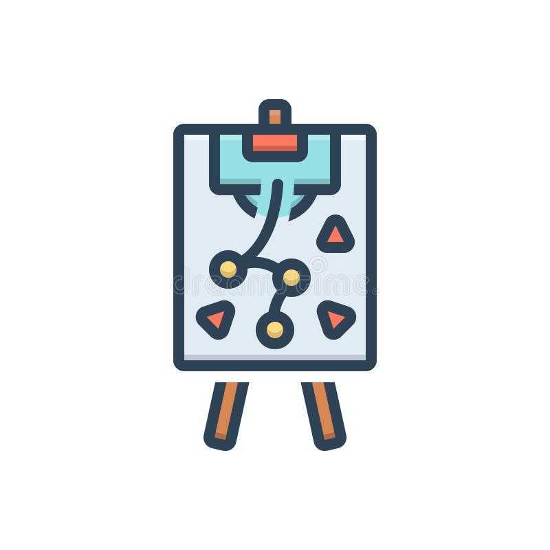 Color Illustration Icon for Tactic, Scheme and Method Stock ...