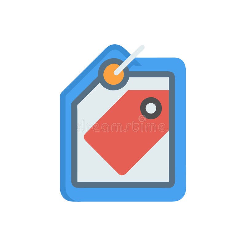 Icon of Tag for Product Management Stock Photo - Illustration of ...