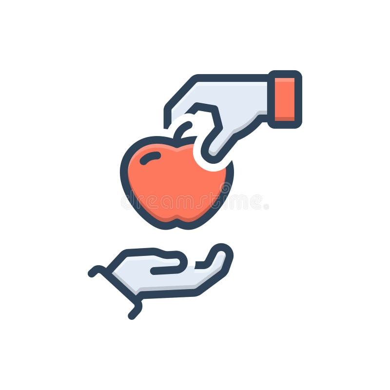 Color Illustration Icon for Take, Divest and Collect Stock Illustration ...