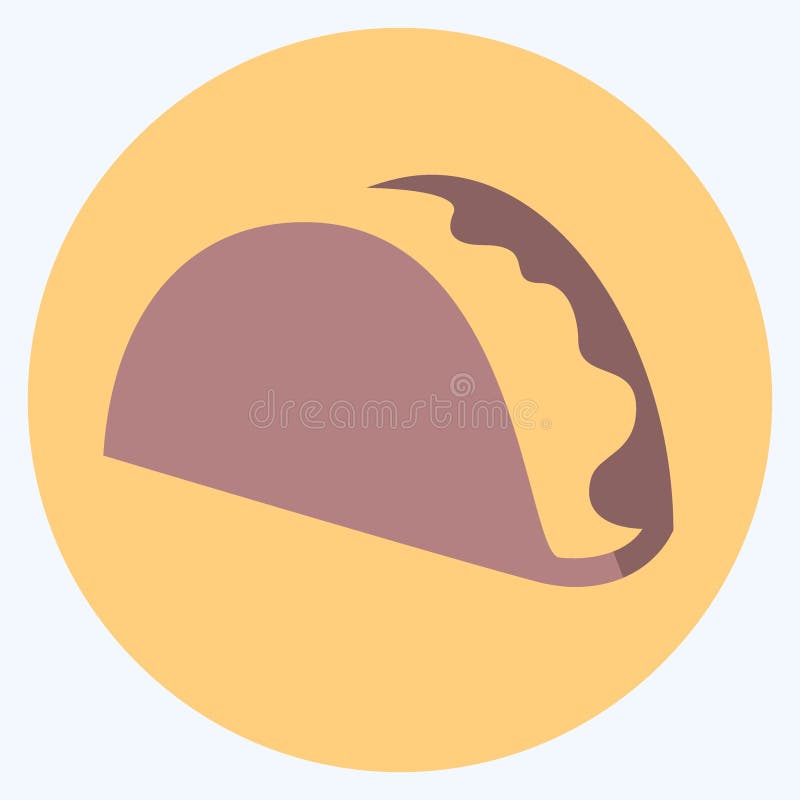 Icon Tako - Flat Style - Simple Illustration, Editable Stroke Stock ...