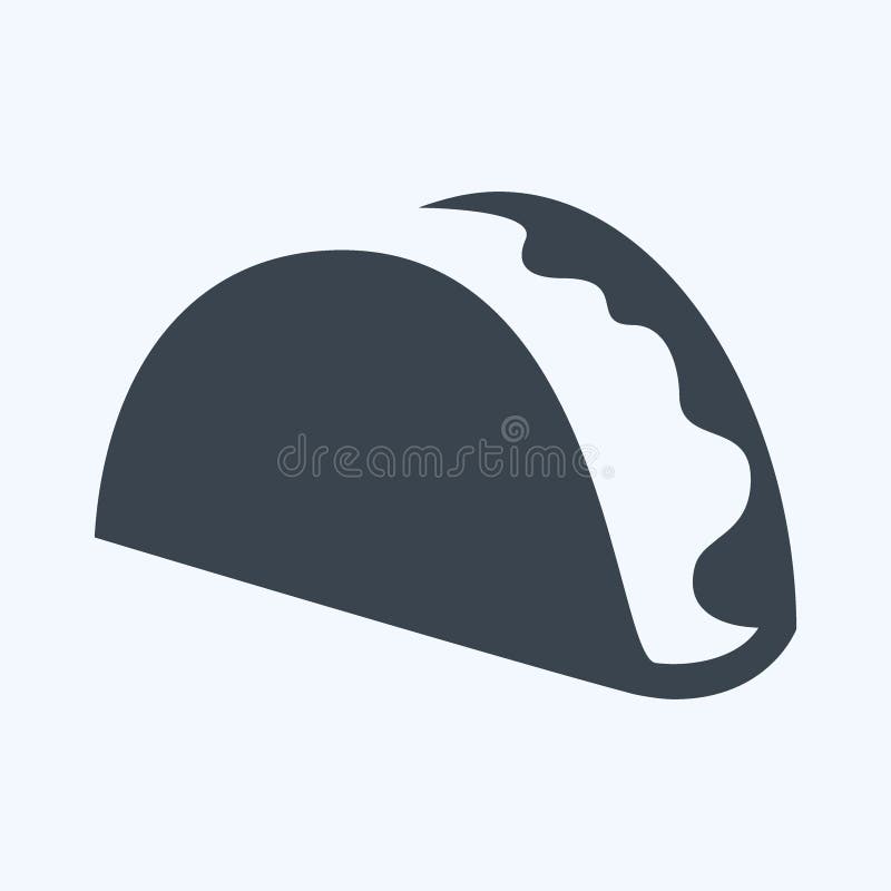 Icon Tako - Glyph Style - Simple Illustration, Editable Stroke Stock ...