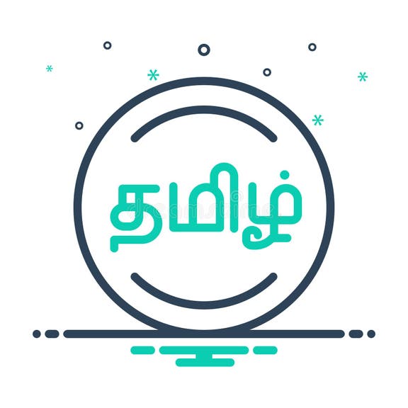 Mix Icon for Tamil, Language and Dialect Stock Vector - Illustration of ...