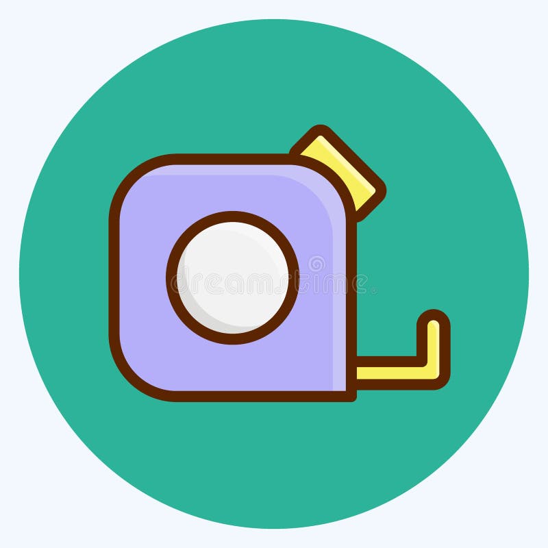 Icon Tape Measure. Suitable for Building Symbol. Flat Style. Simple ...