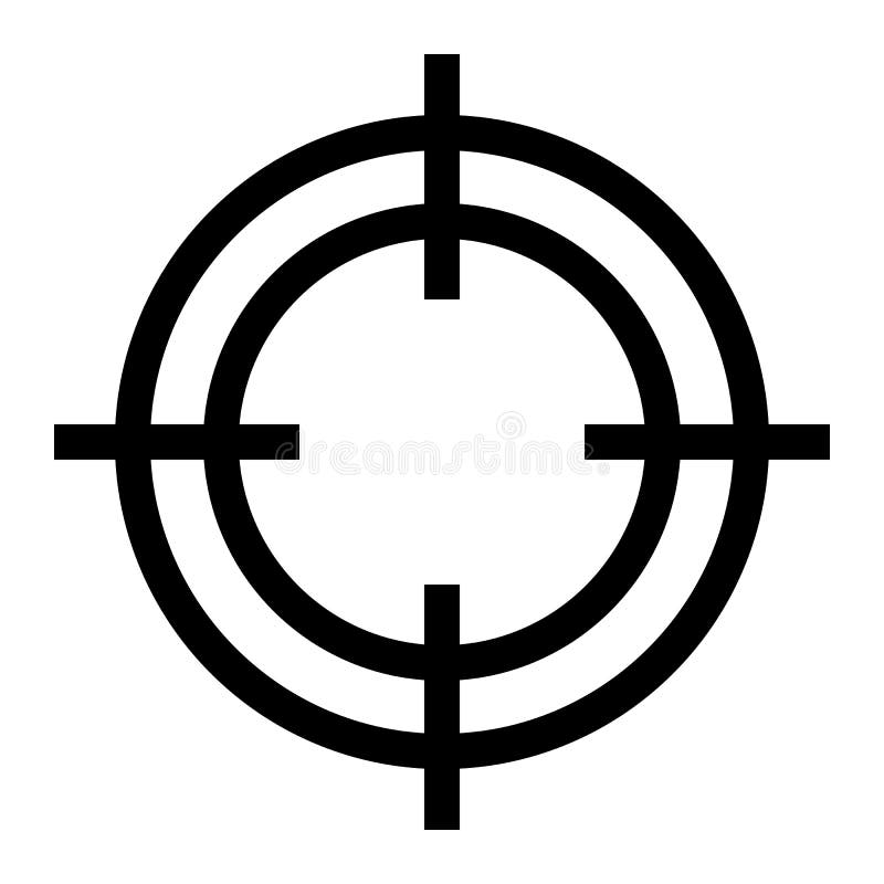 Icon of Target. Target and Aim, Targeting and Aiming Stock Vector ...