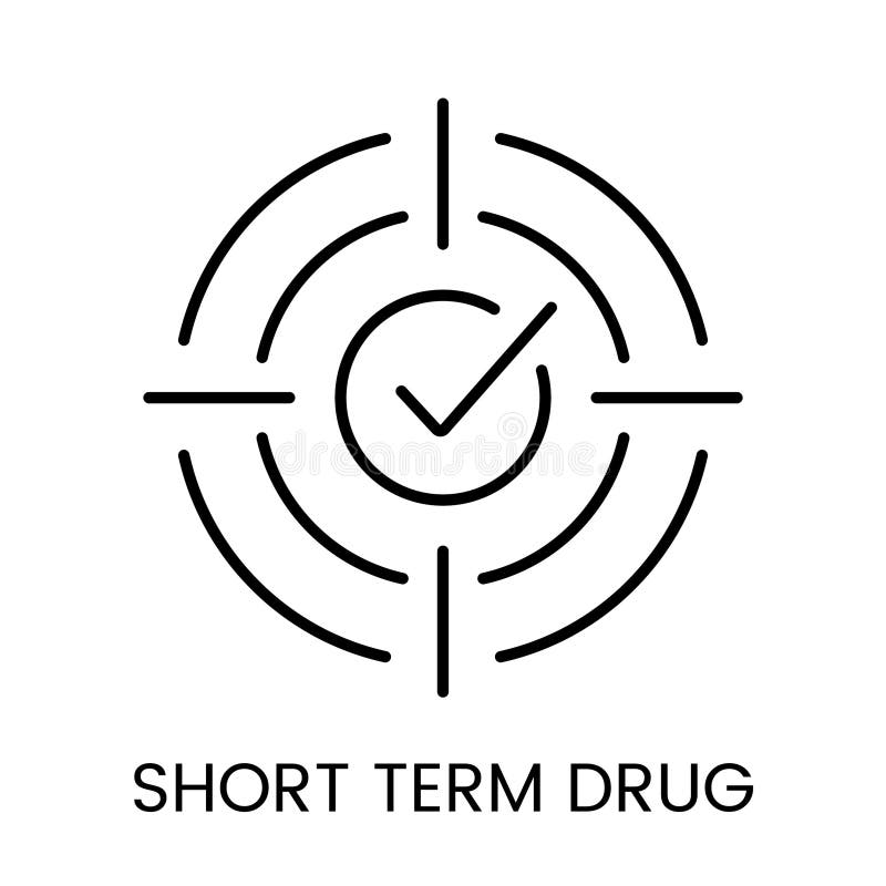 An Icon of a Target with a Checkmark in Vector, Symbolizing Short Term ...