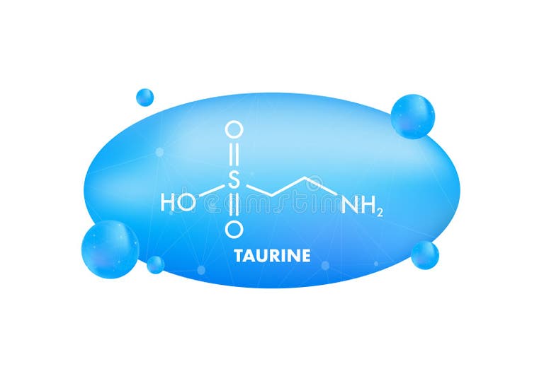 Icon with Taurine Formula. Vector Icon. Taurine Formula. Stock Vector ...