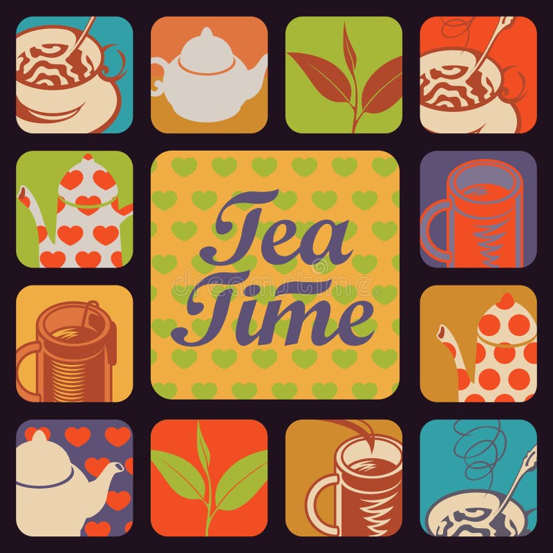 Icon for tea time stock vector. Illustration of natural - 80498616