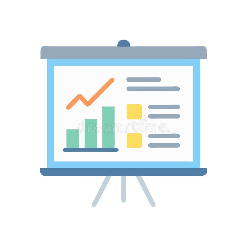 Icon for Teaching Charts and Plans Stock Vector - Illustration of study ...