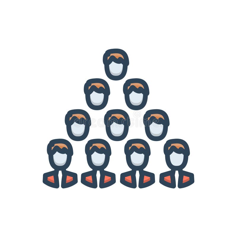 Color Illustration Icon for Team Building, Colleagues and Group Stock ...