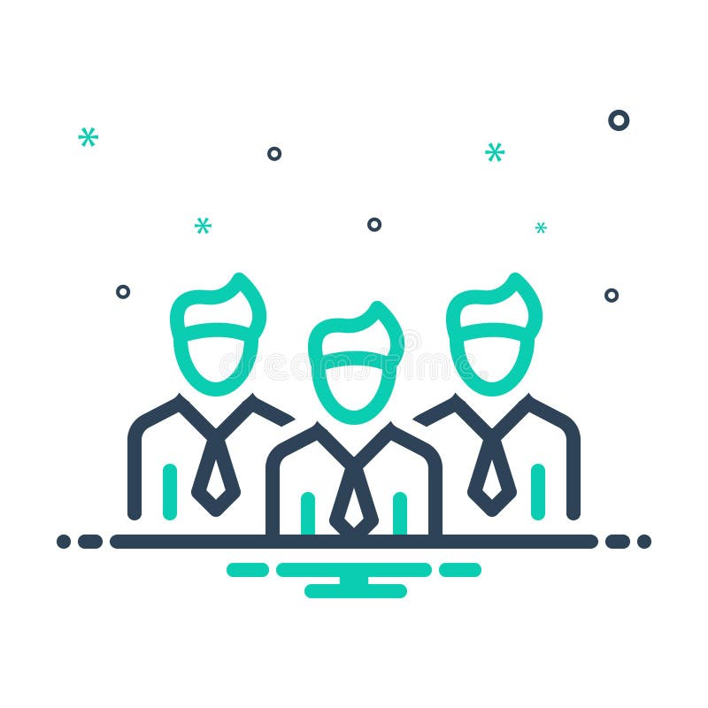 Mix Icon for Team, Group and People Stock Vector - Illustration of ...