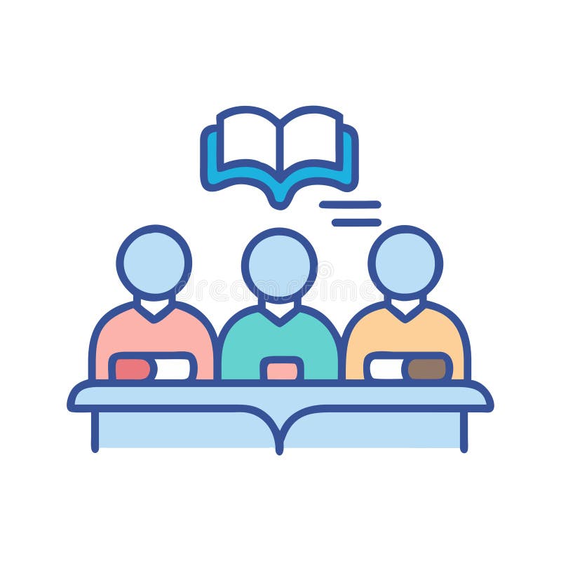 Icon for Team Study Sessions Stock Vector - Illustration of line ...