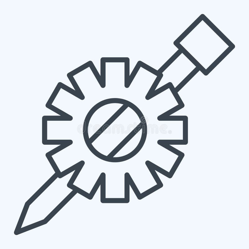 Icon Tech Resource. Related To Creative Concept Symbol. Line Style ...