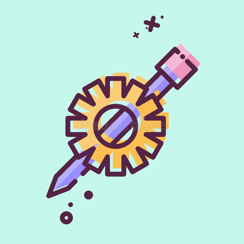 Icon Tech Resource. Related To Creative Concept Symbol. MBE Style ...