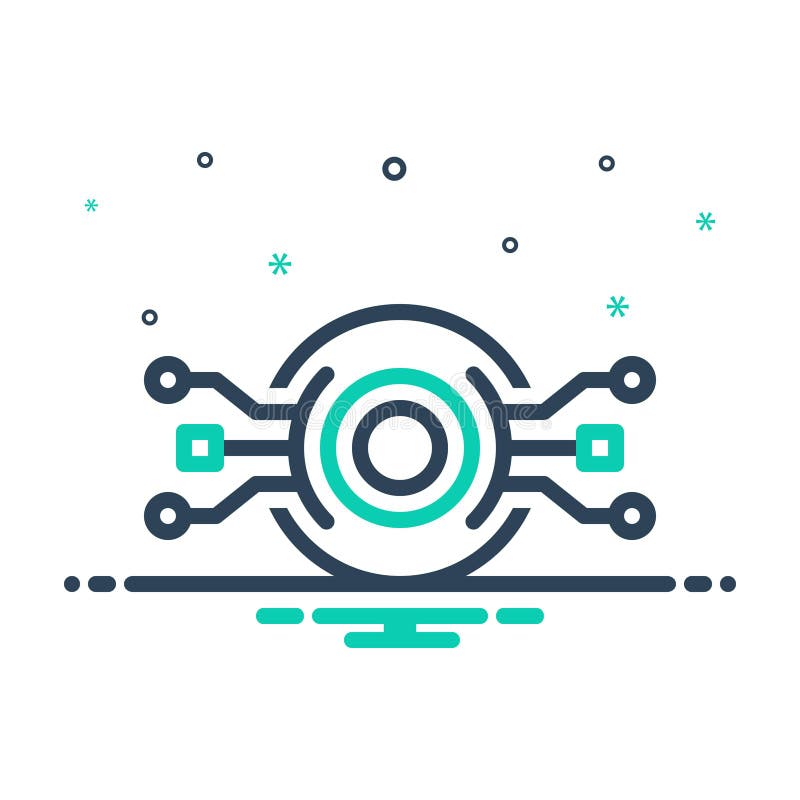Mix Icon for Techno, Technology and Digital Stock Illustration ...