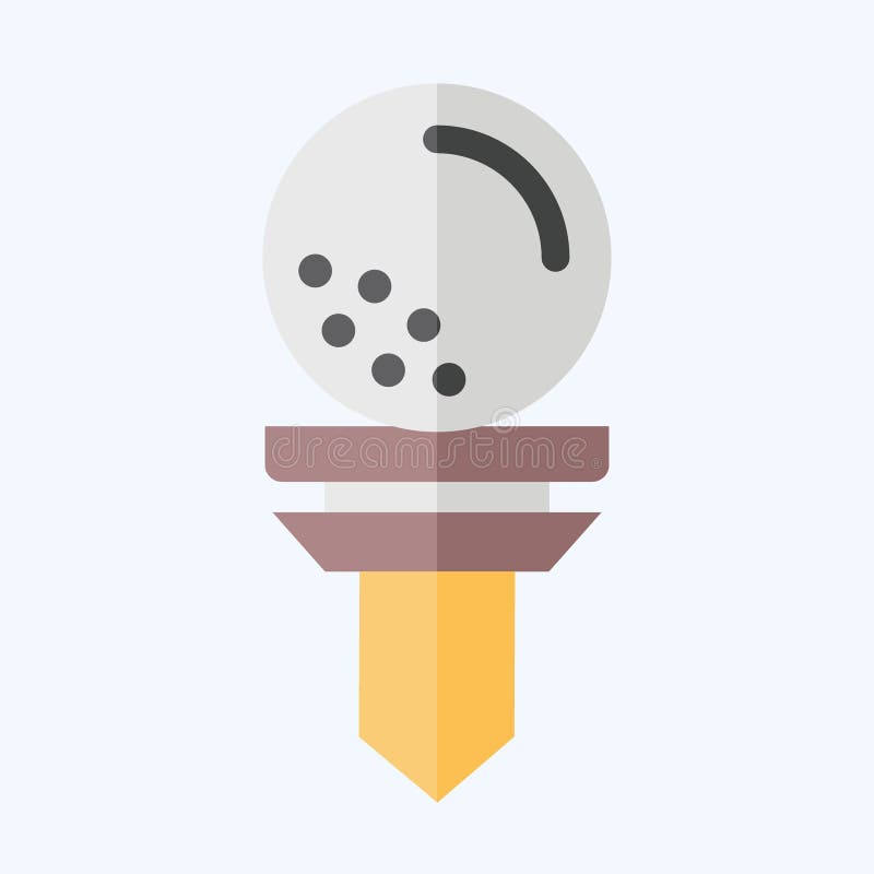 Icon Tees. Related To Golf Symbol. Flat Style. Simple Design Editable ...