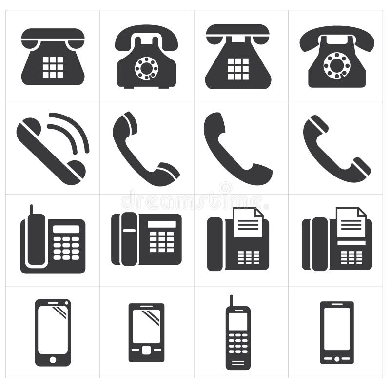 Icon Telephone Classic To Smartphone Stock Vector - Illustration of ...