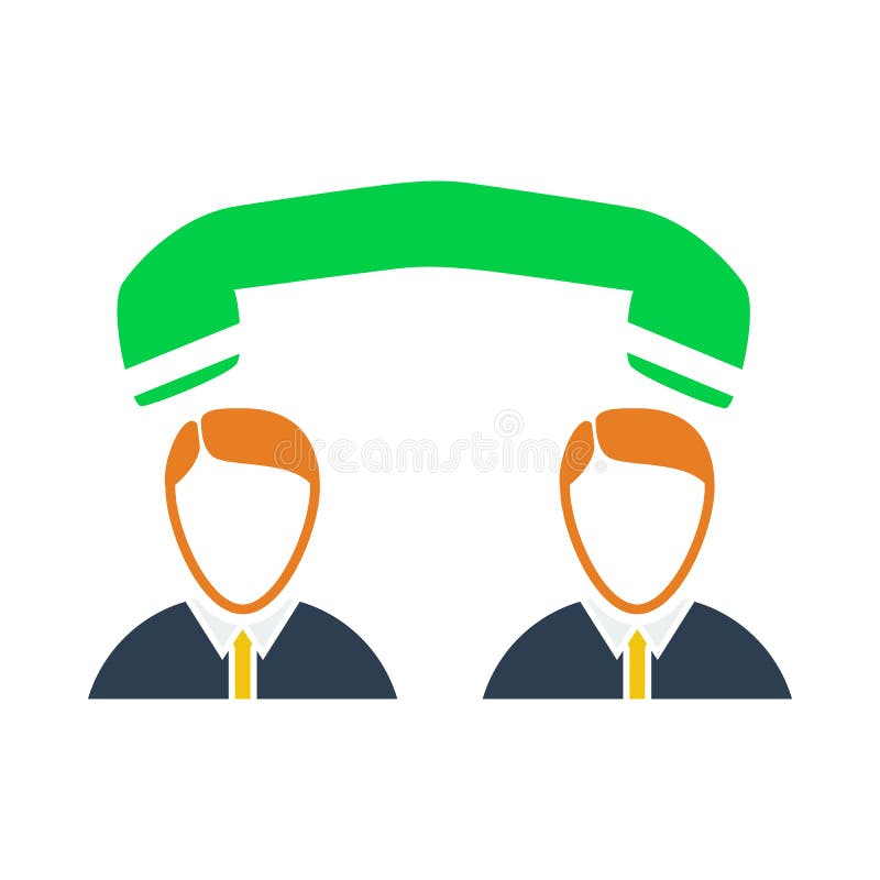 Icon of Telephone Conversation Stock Vector - Illustration of vector ...