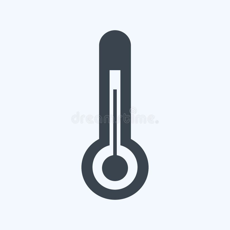 Icon Temperature Check. Suitable for Spring Symbol. Glyph Style. Simple ...