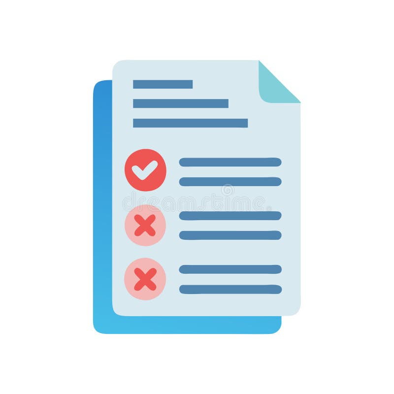 Icon for Test Papers stock vector. Illustration of design - 351935762