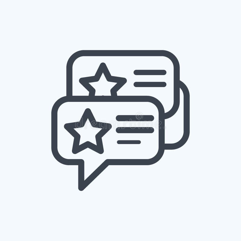 Icon Testimonials. Suitable for Feedback Symbol. Line Style. Simple ...