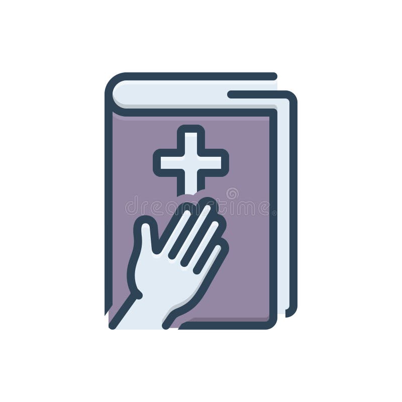 Color Illustration Icon for Testimony, Documentation and Reference ...